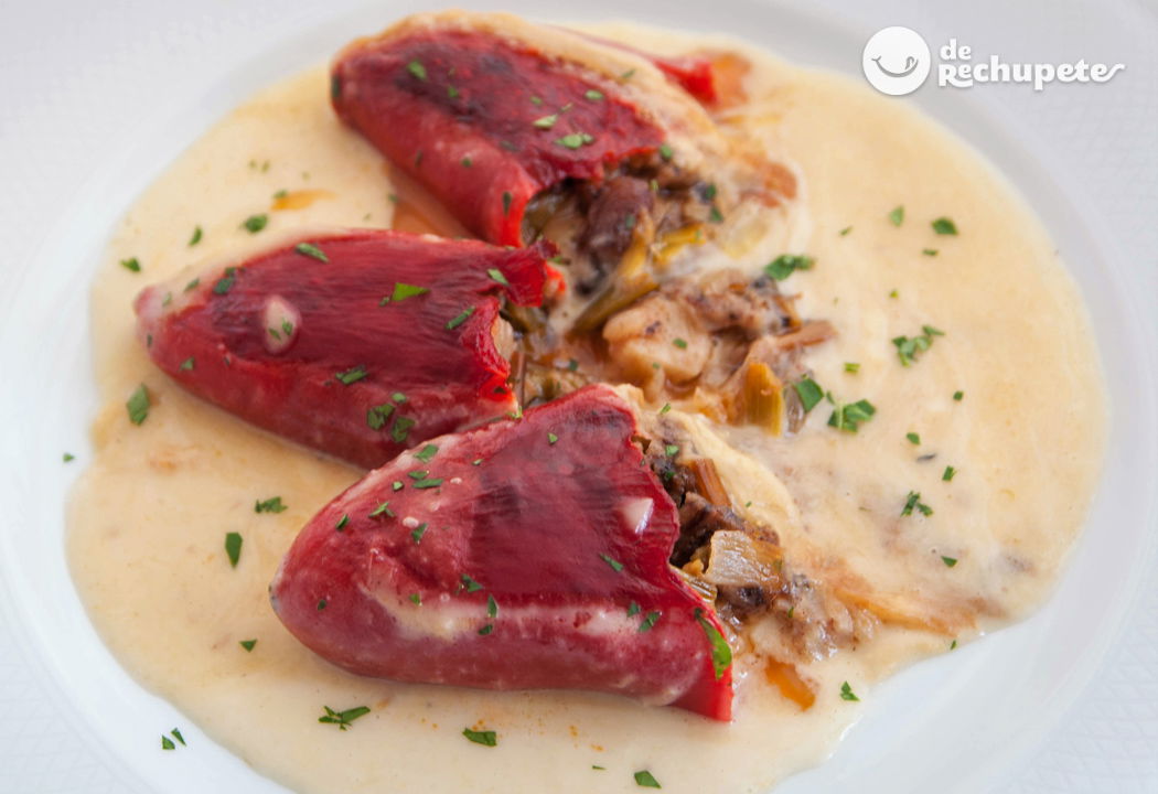 Pimientos rellenos de morcilla - De Rechupete
