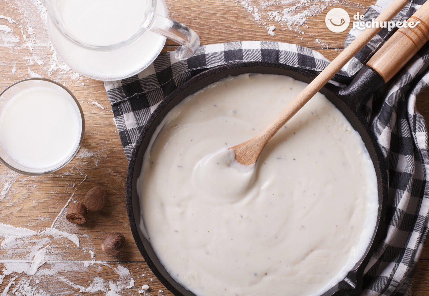 Cómo hacer bechamel casera para pasta, lasaña y canelones - De Rechupete
