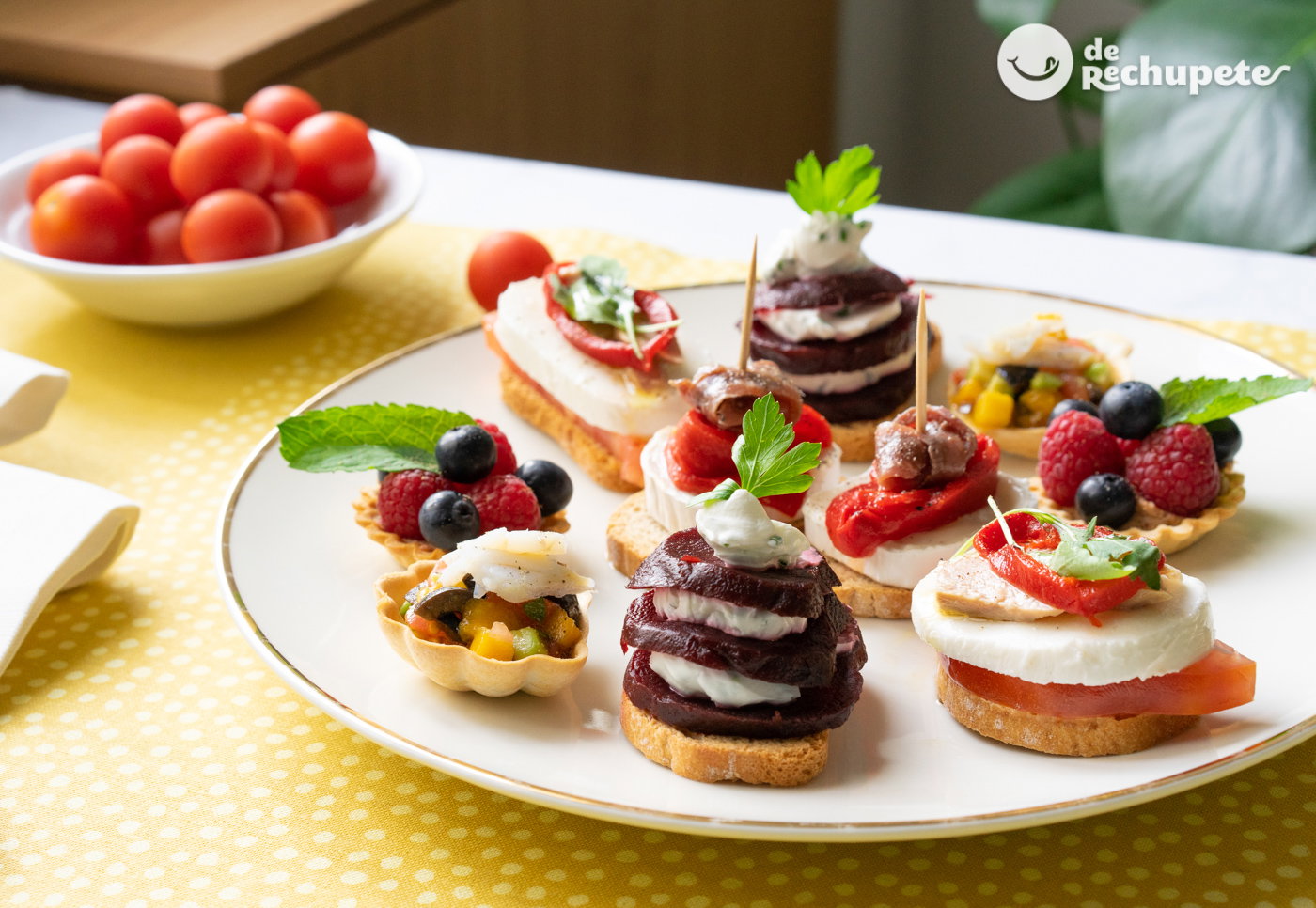 Recetas de aperitivos y canapés, caseras y fáciles - De Rechupete