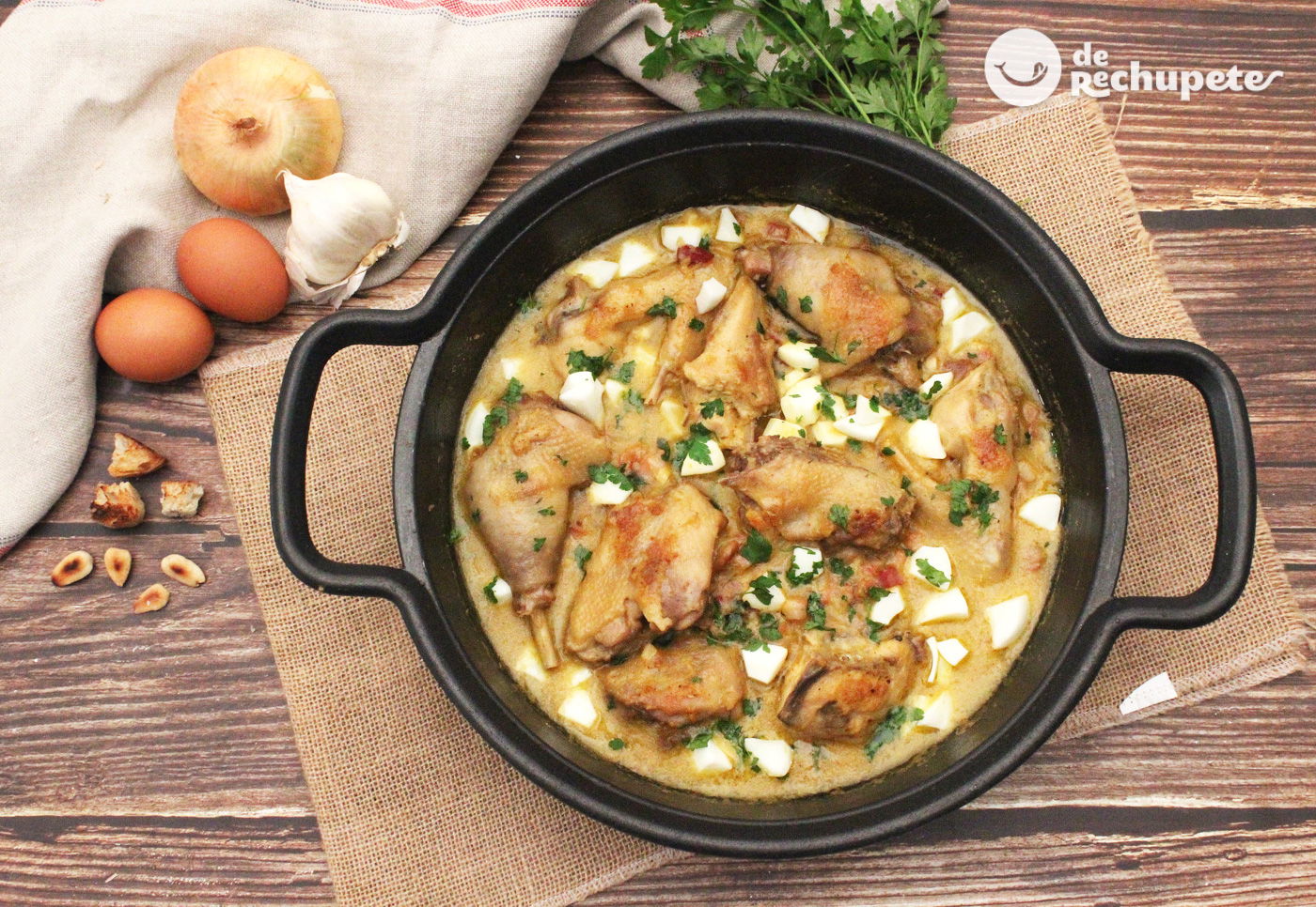 Cómo hacer una gallina en pepitoria - De Rechupete