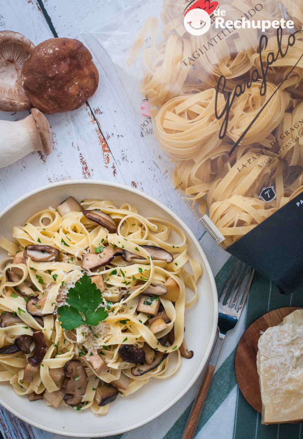 Tagliatelle al funghi. Pasta con setas de otoño - De Rechupete