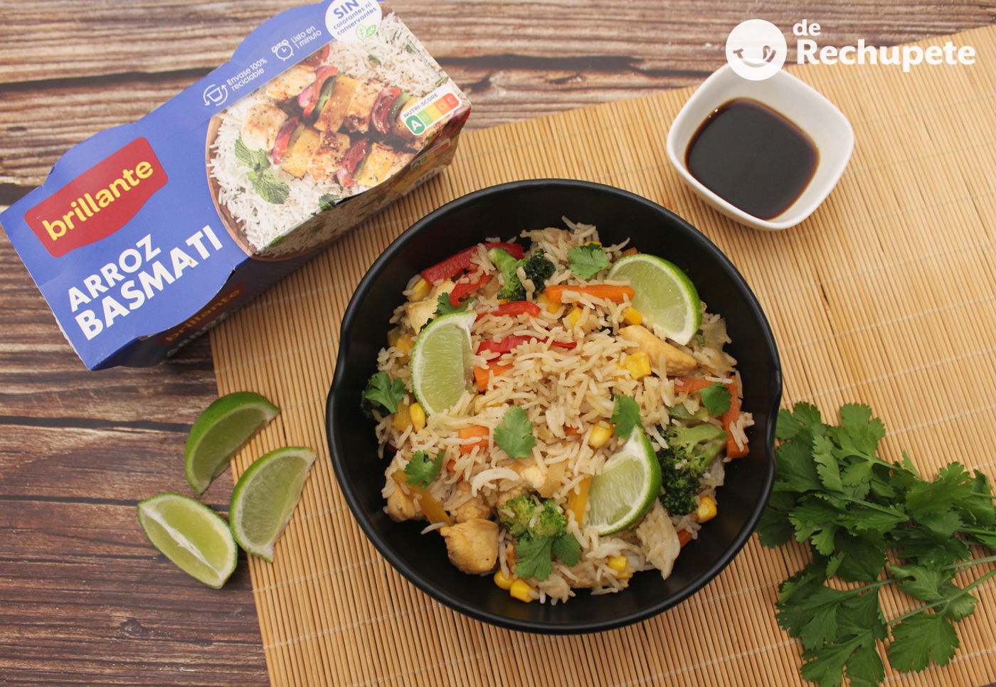 Wok de arroz con pollo. Salteado fácil y delicioso - De Rechupete