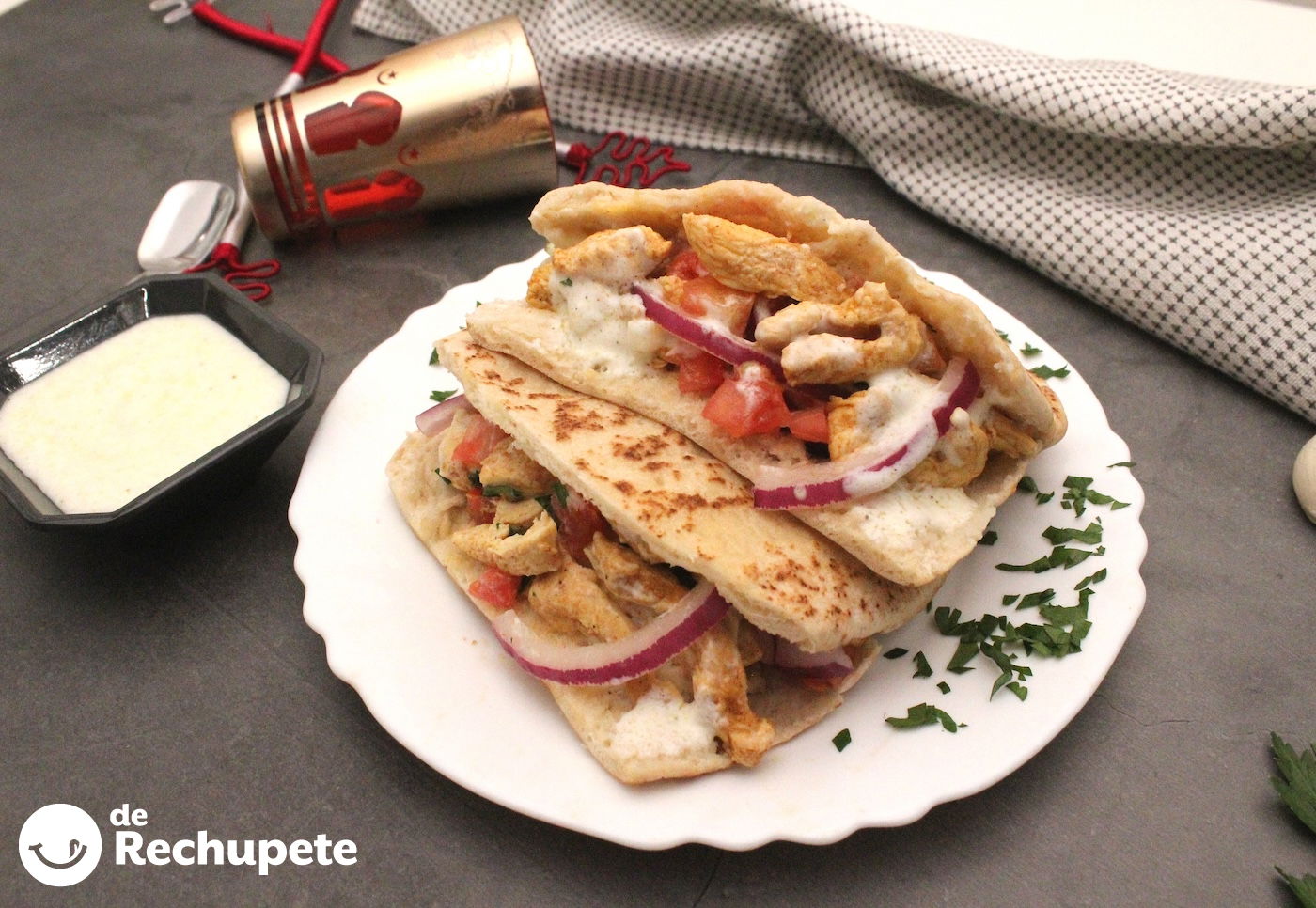 Shawarma de Pollo. Especias y carne en un rollo irresistible - De Rechupete