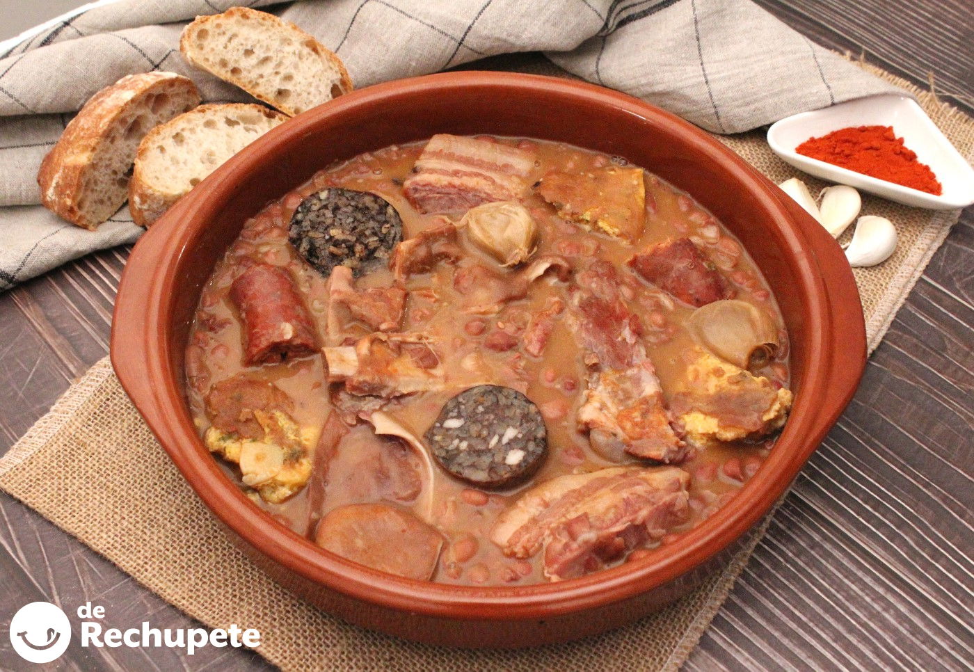 Olla podrida. Receta de guiso castellano con carne y legumbres - De ...