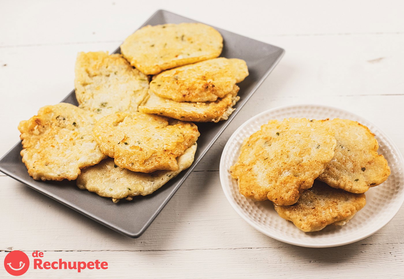 Tortillitas de bacalao crujientes y muy fácil de preparar - De Rechupete