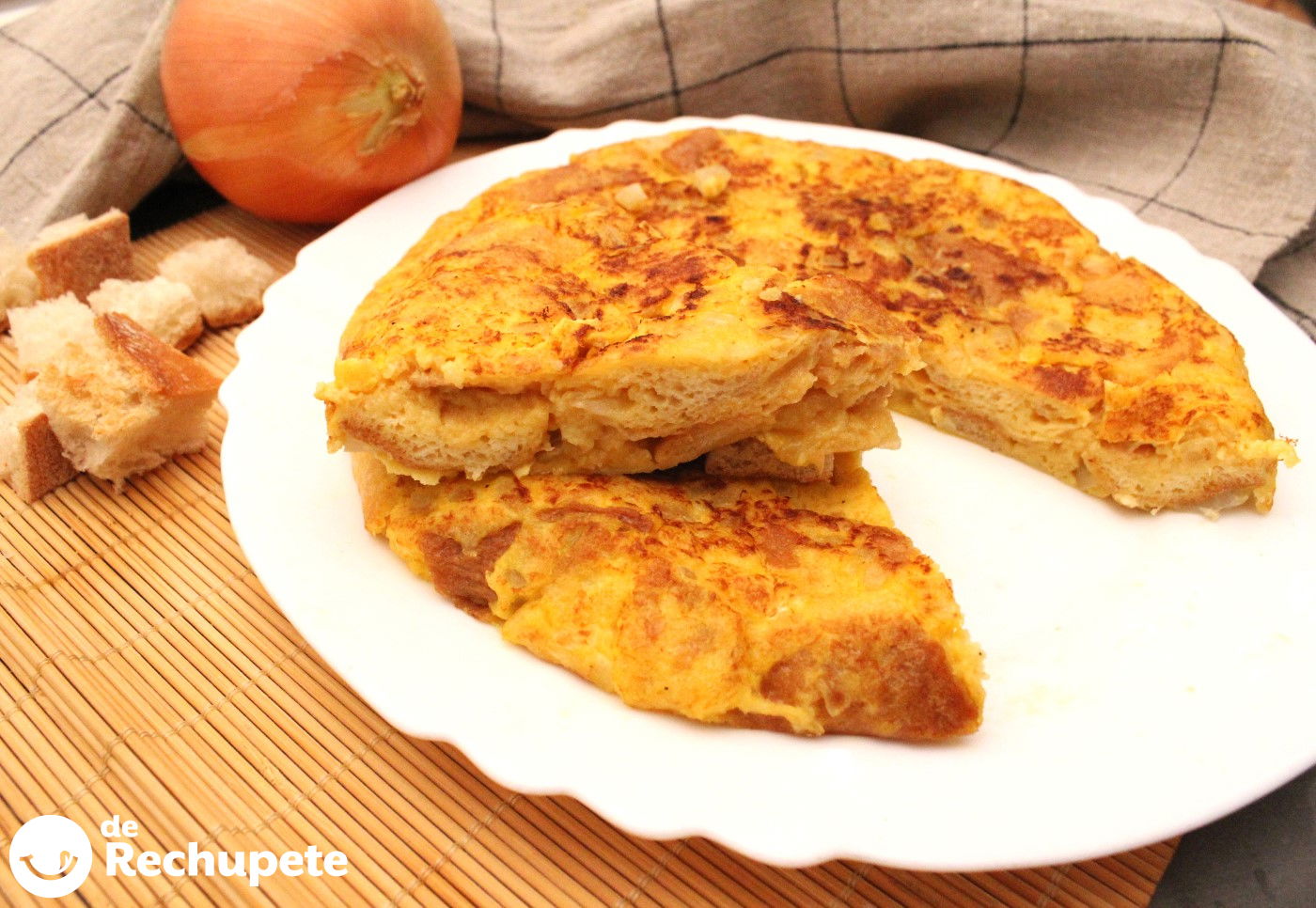 Tortilla de pan. Receta fácil, económica y deliciosa - De Rechupete