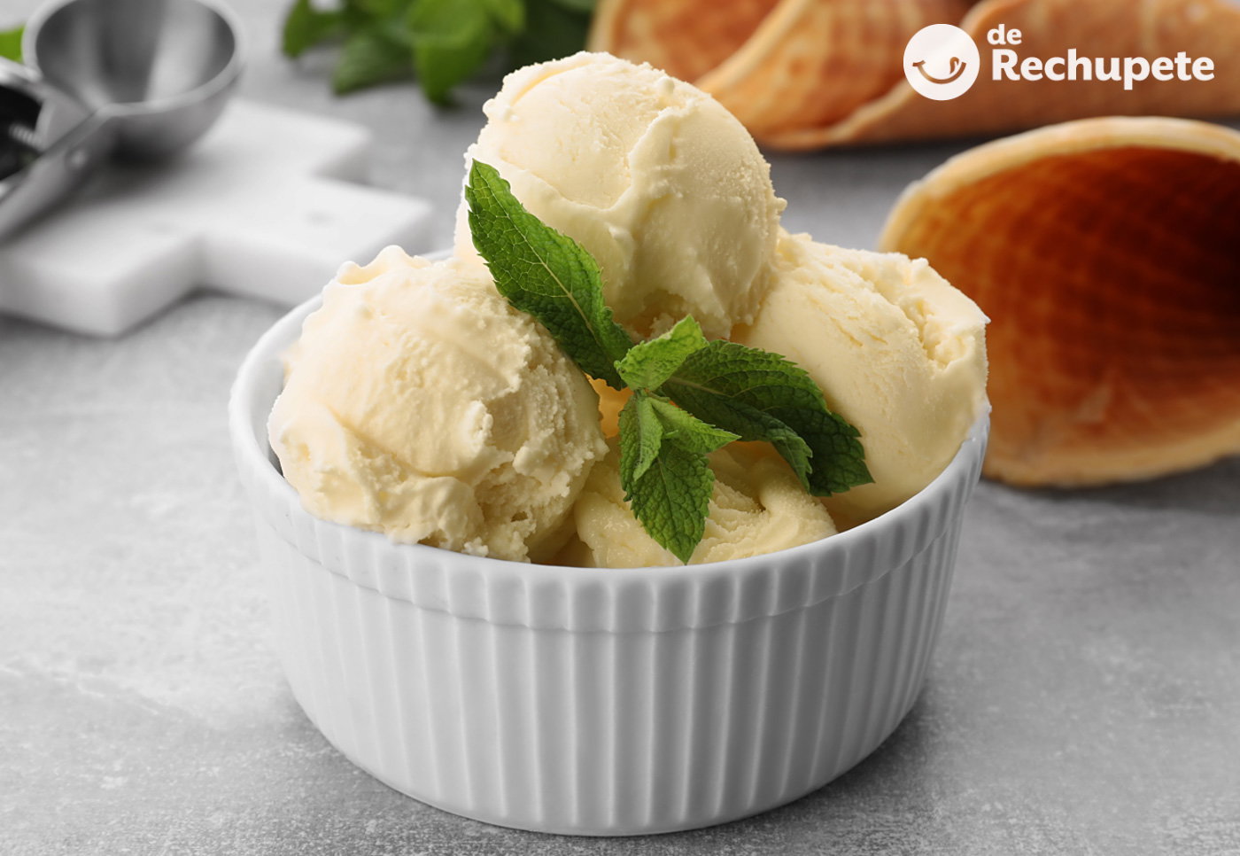 Helado de mantecado casero - De Rechupete